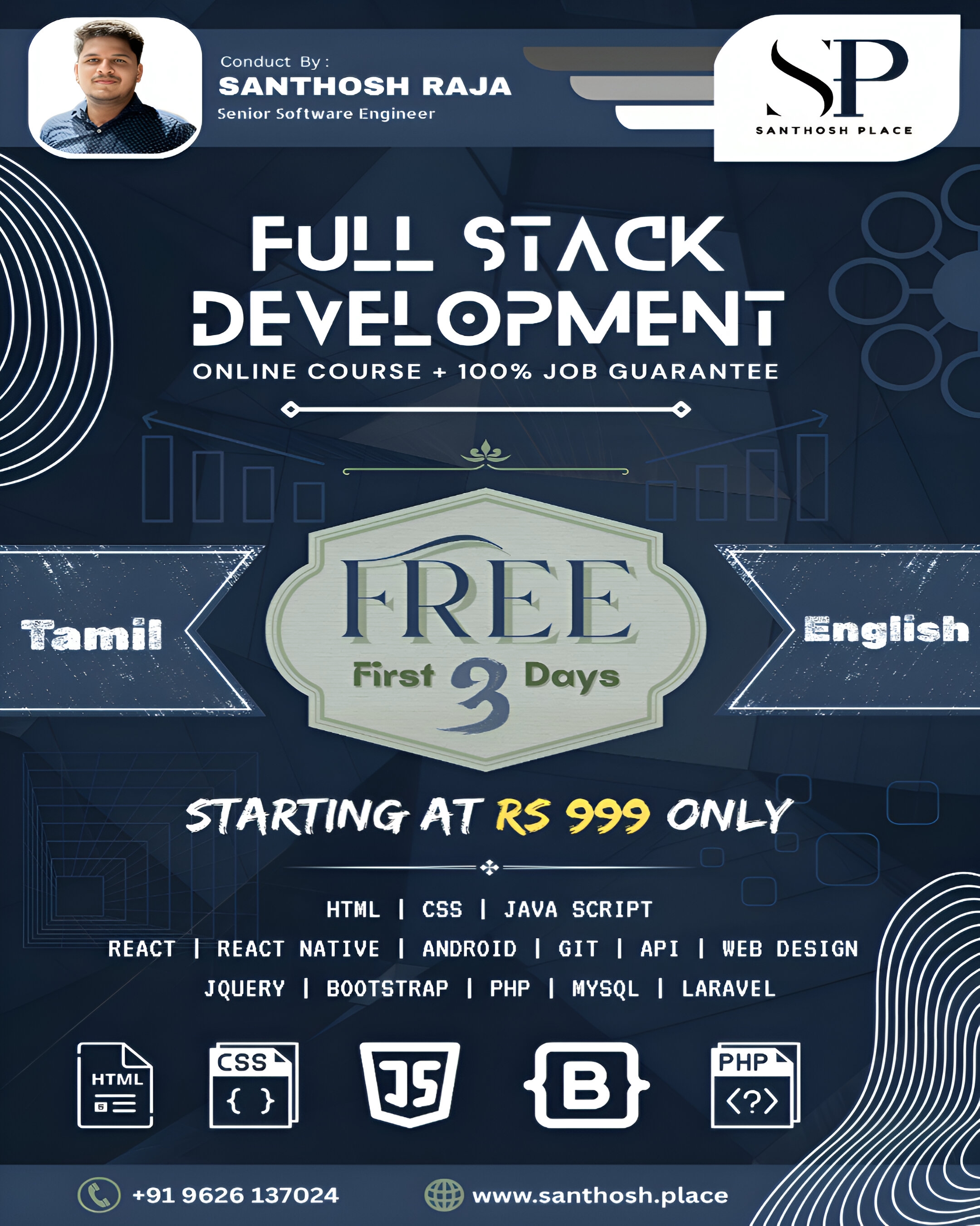 Santhosh | Web & Android App Developer | Online Coding Teacher